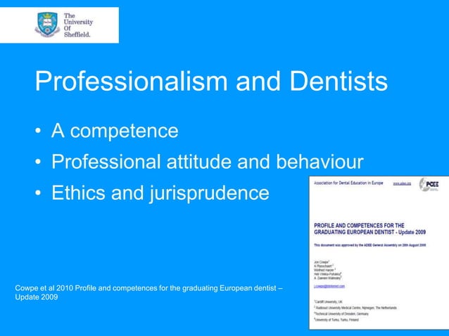Assessment of Professionalism in Dental Education | PPTX | Professional ...