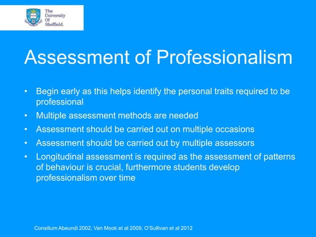 Assessment of Professionalism in Dental Education | PPTX | Professional ...