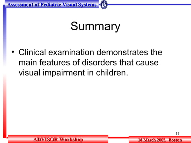 Assessment of the Pediatric Visual System | PPT | Eye and Vision ...