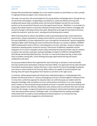 Assessment 1 | DOCX | Educational Assessment | Education