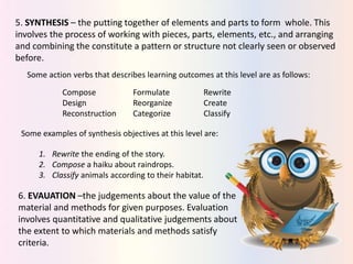 Assessment 1 (Blooms Taxonomy) | PPTX