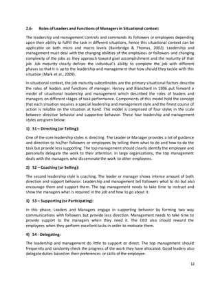 Leadership and management concepts - Starbucks | DOCX