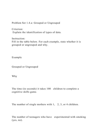 Assessment 1 – Basics of Research and Statistics, Frequency Dist.docx