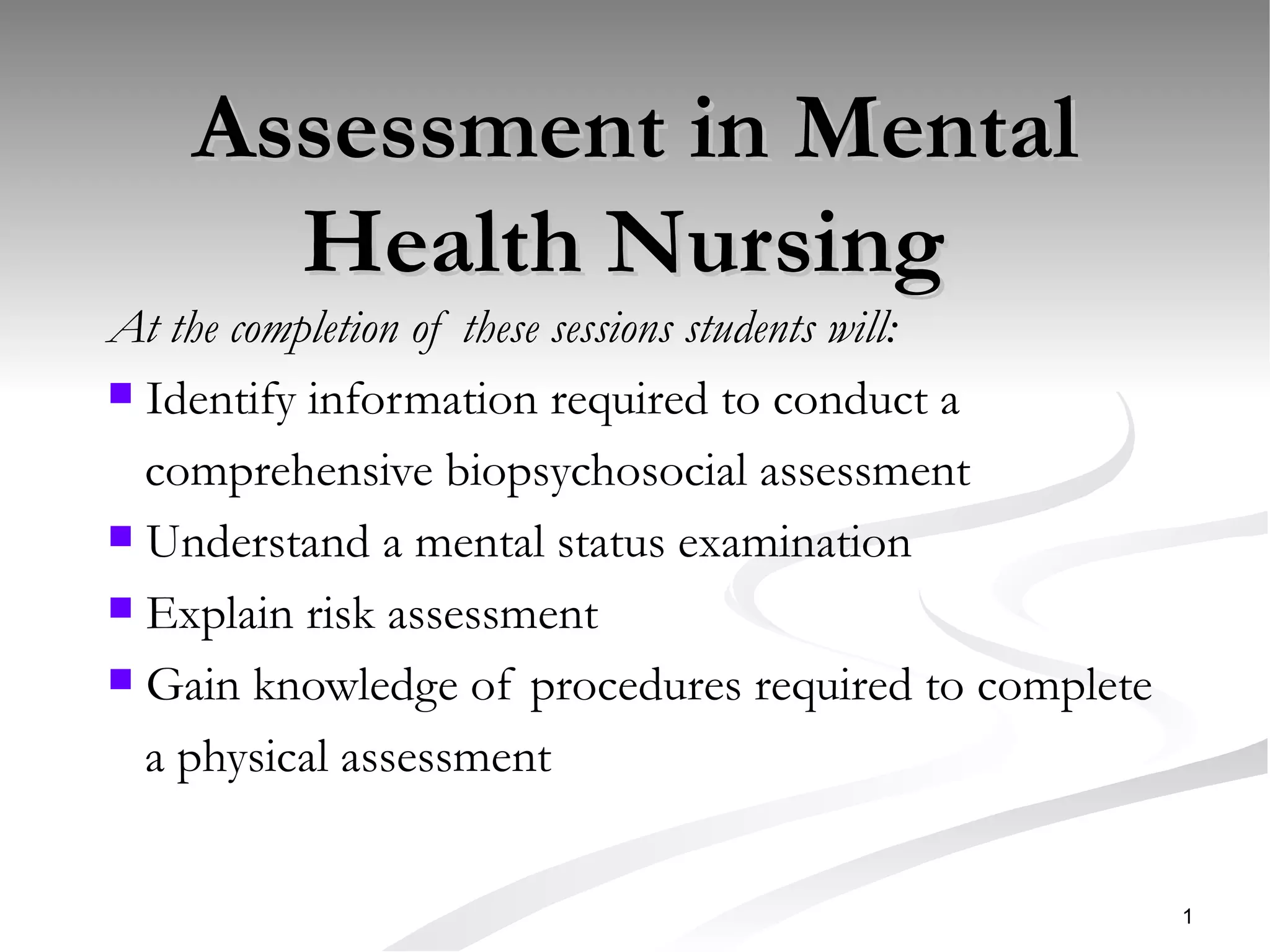 Assessment 1 Batomi 2009 Ppt | PPT