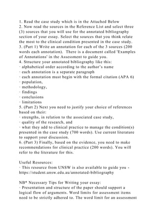 Assessment 2 Annotated BibliographyExamples of Annotations .docx