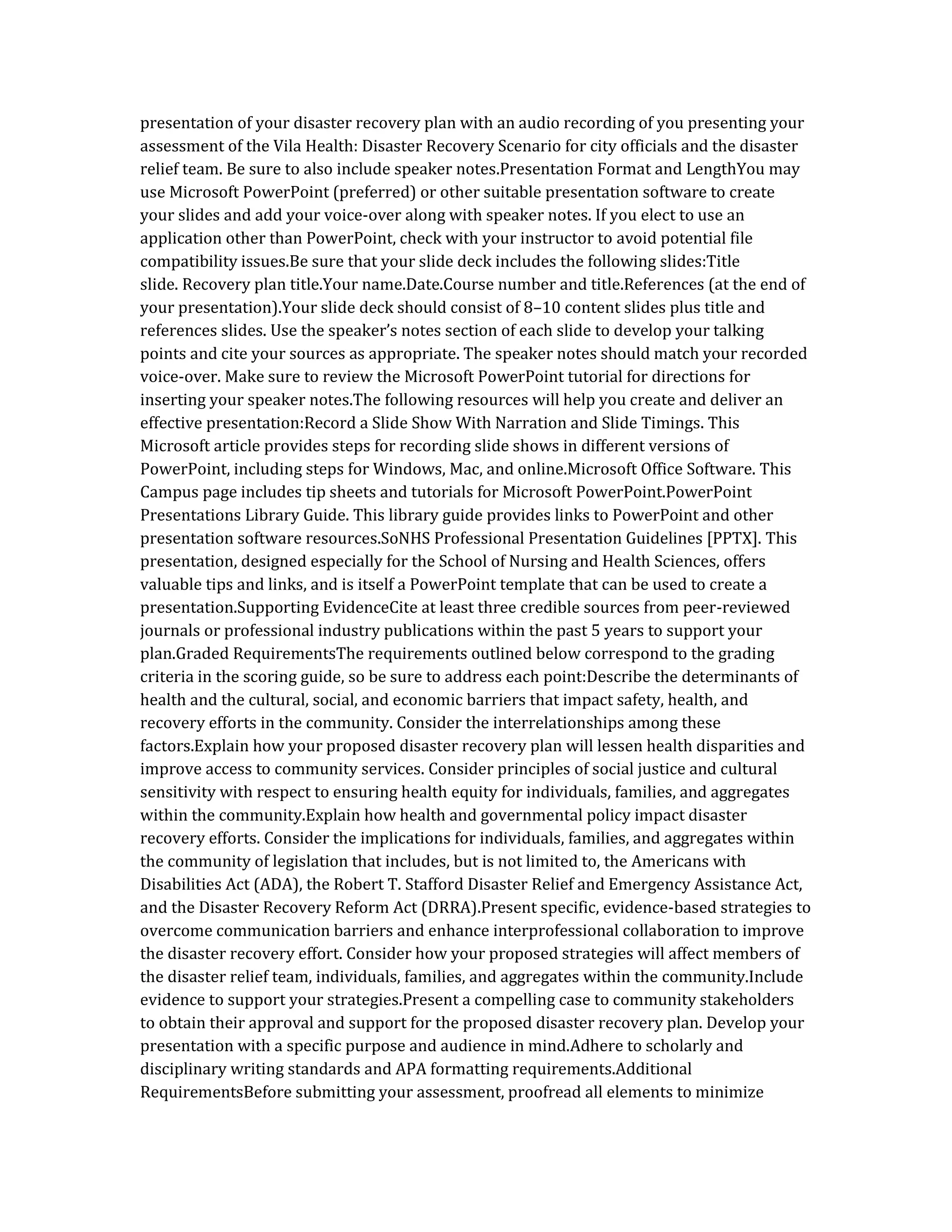 Assessment 3 Disaster Recovery Plan.docx