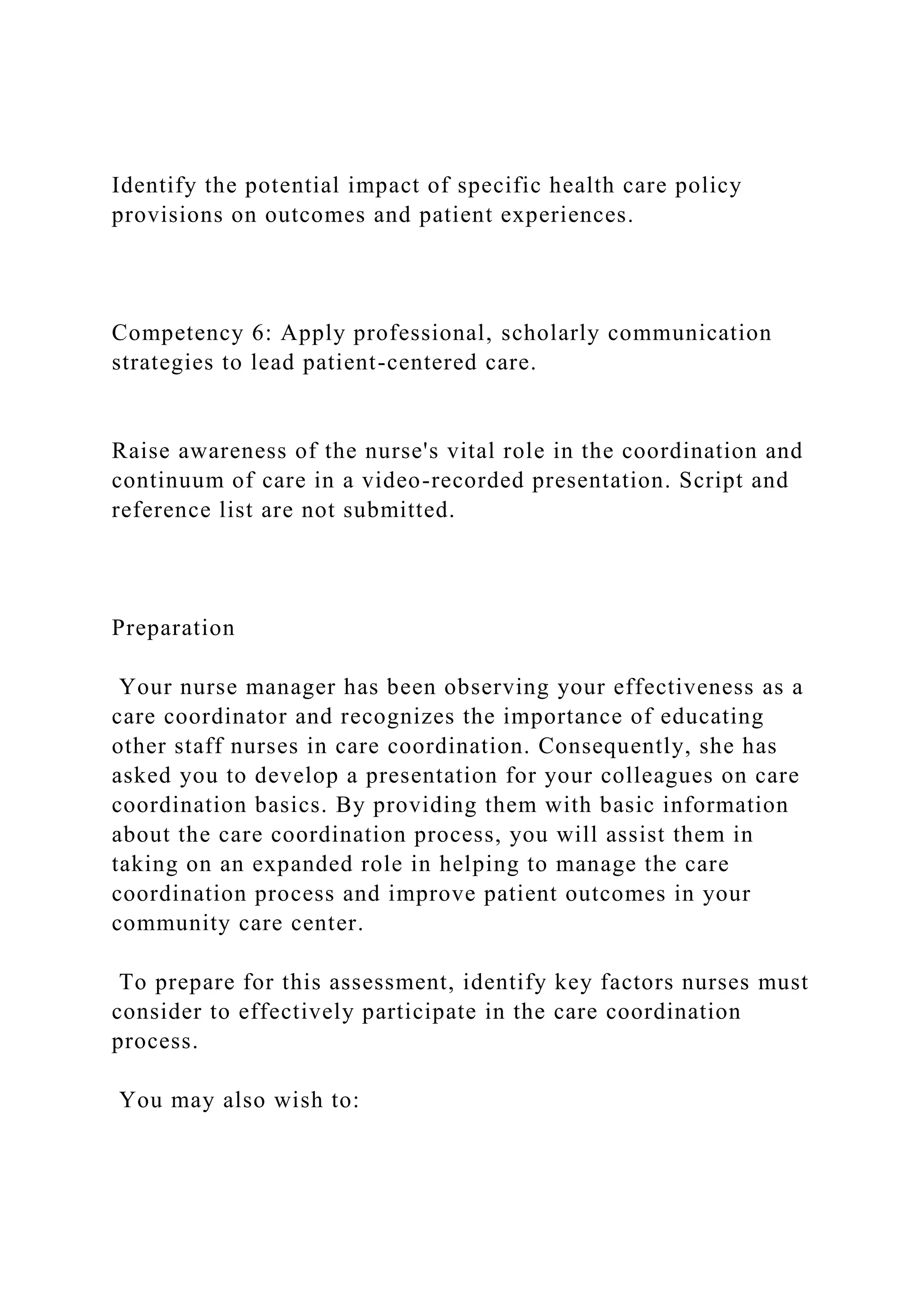 Assessment 3 Instructions Care Coordination Presentation to Colleag.docx