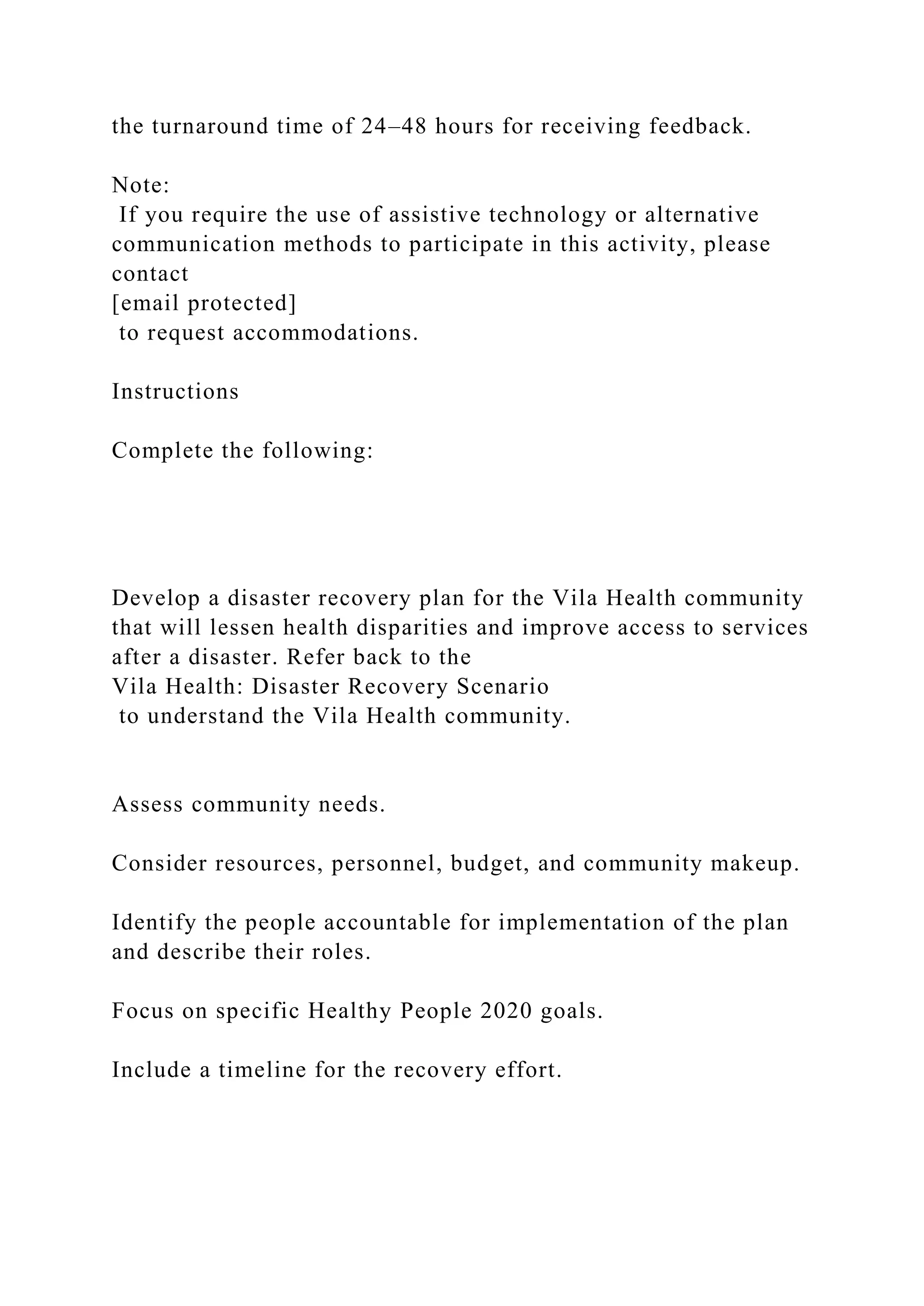 Assessment 3 Instructions Disaster Recovery PlanDevelop a d.docx