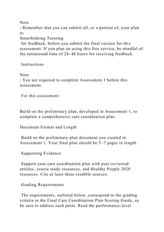 Assessment 4 Instructions Final Care Coordination Plan .docx
