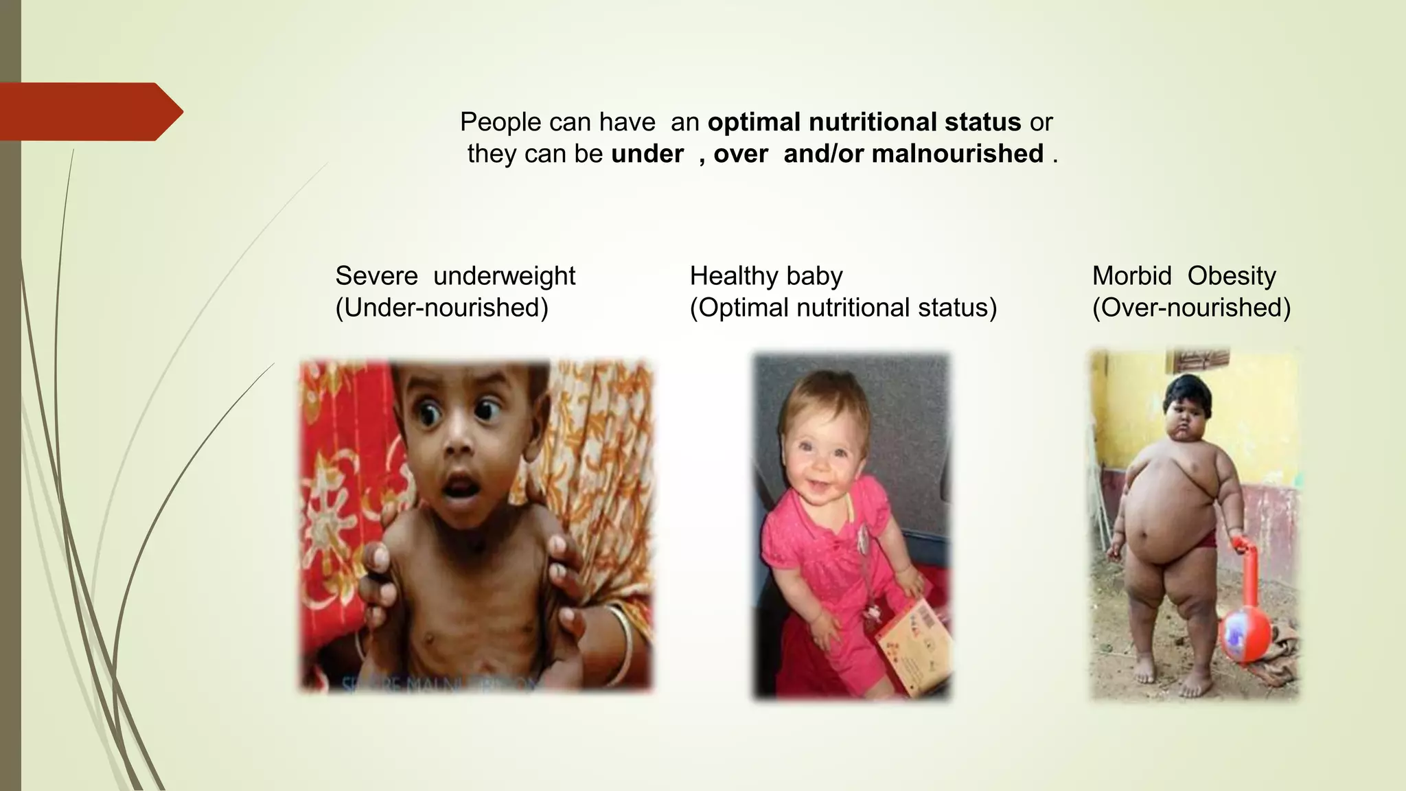 nutritional status assessment using Anthropometry, Biochemical ...