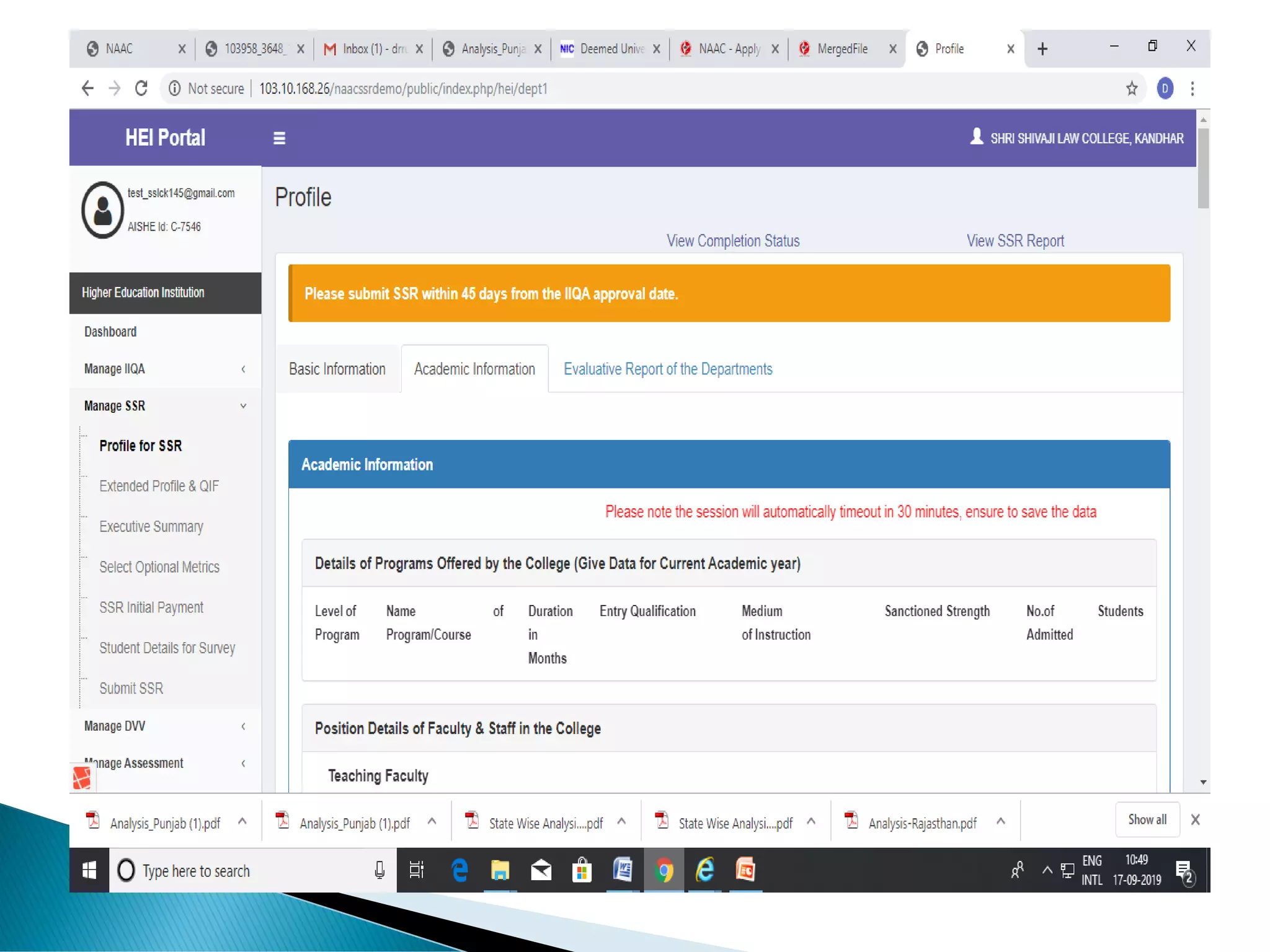 Assessment & Accreditation Process of NAAC in Revised Accreditation Framework_Dr. Ruchi Tripathi ...