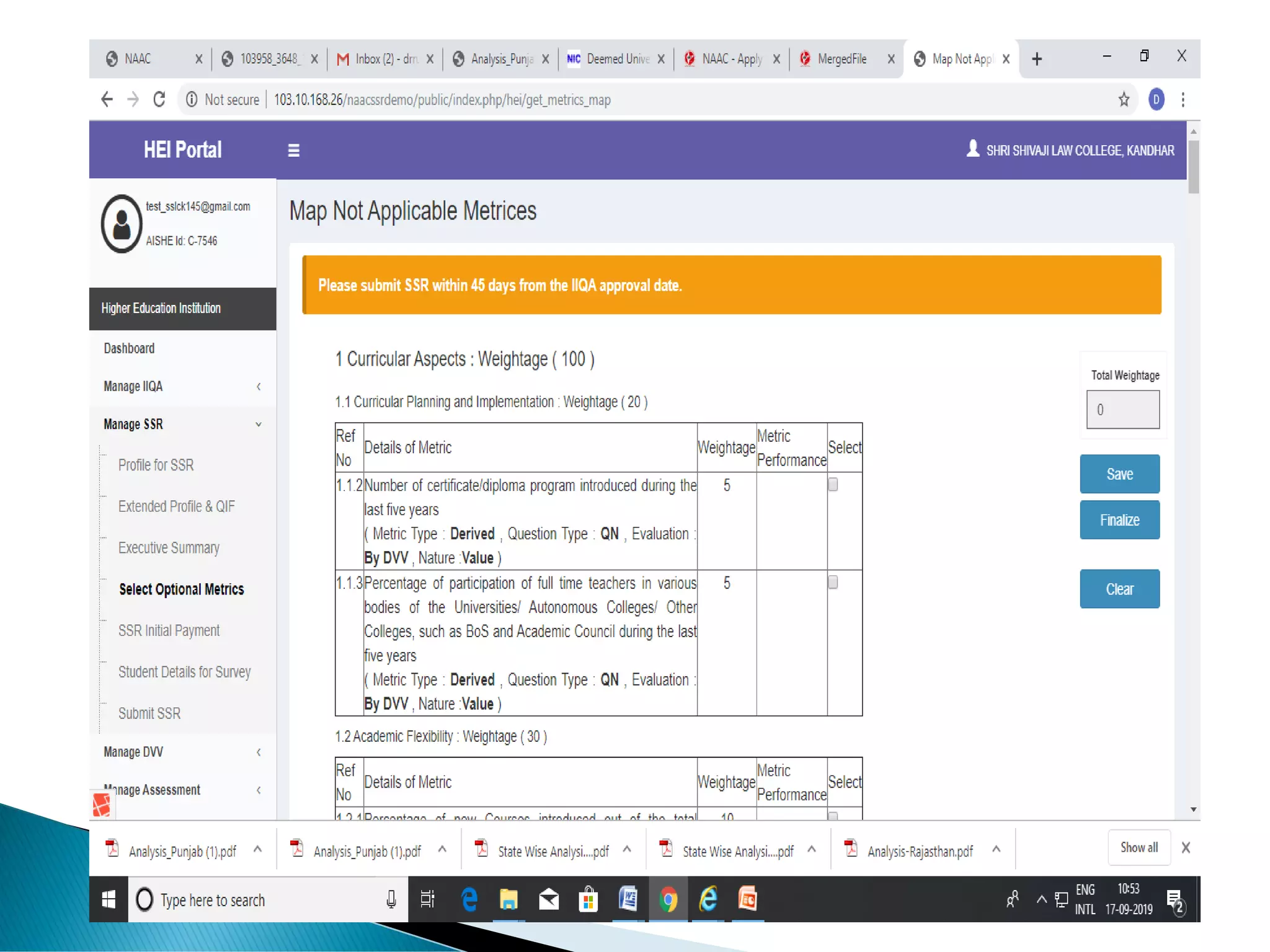 Assessment & Accreditation Process of NAAC in Revised Accreditation Framework_Dr. Ruchi Tripathi ...