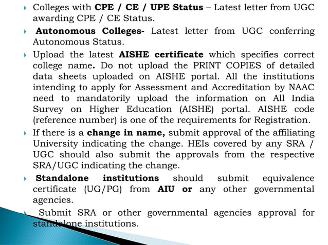 Assessment & Accreditation Process of NAAC in Revised Accreditation ...