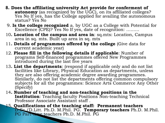 Assessment & Accreditation Process of NAAC in Revised Accreditation ...