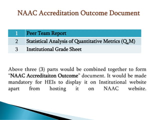 Assessment & Accreditation Process of NAAC in Revised Accreditation Framework_Dr. Ruchi Tripathi ...