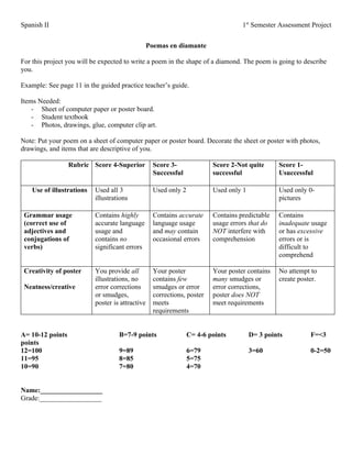 Assessment activity 4 (diamante) | PDF