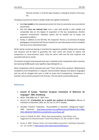 Assessment And Basque Educational System | PDF | Educational Assessment | Education