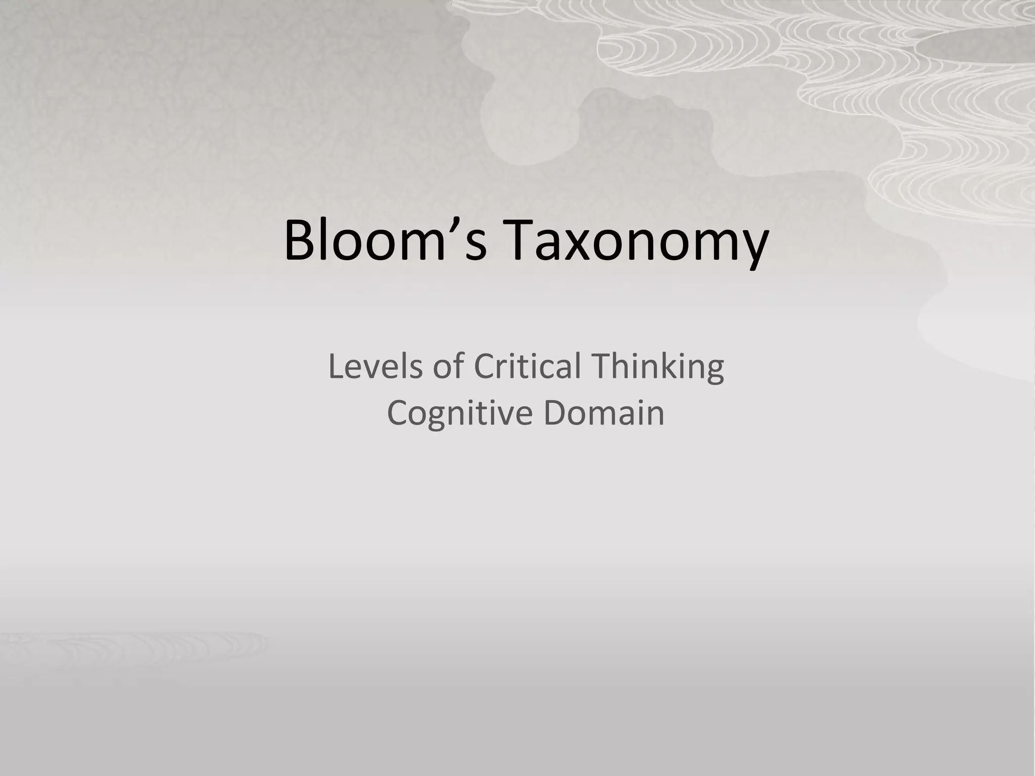 Assessment and bloom’s taxonomy | PPTX