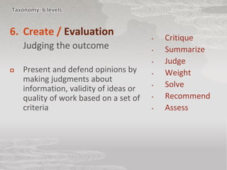 Assessment and bloom’s taxonomy | PPTX