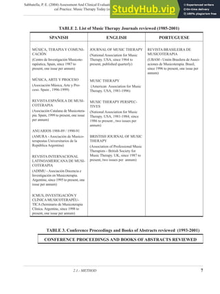 Assessment And Clinical Evaluation In Music Therapy An Overview From ...