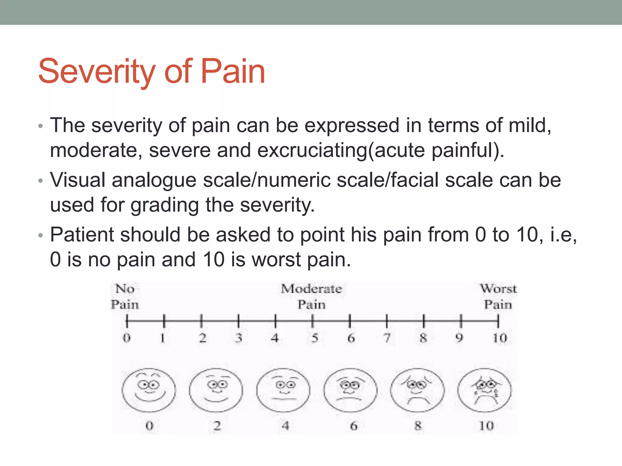 Assessment and diagnosis of pain in dental practice | PPTX
