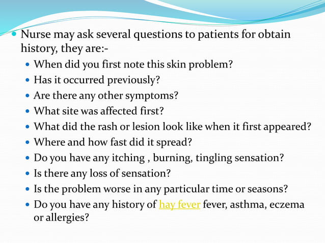 Assessment and diagnostic evaluation of integumentary system | PPTX ...