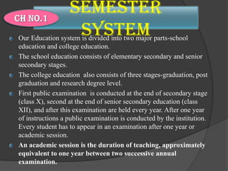 semester system | PPTX