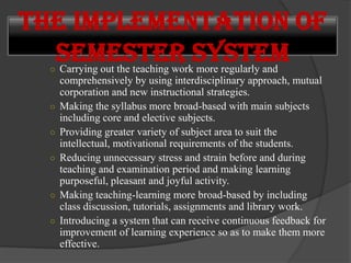 semester system | PPTX