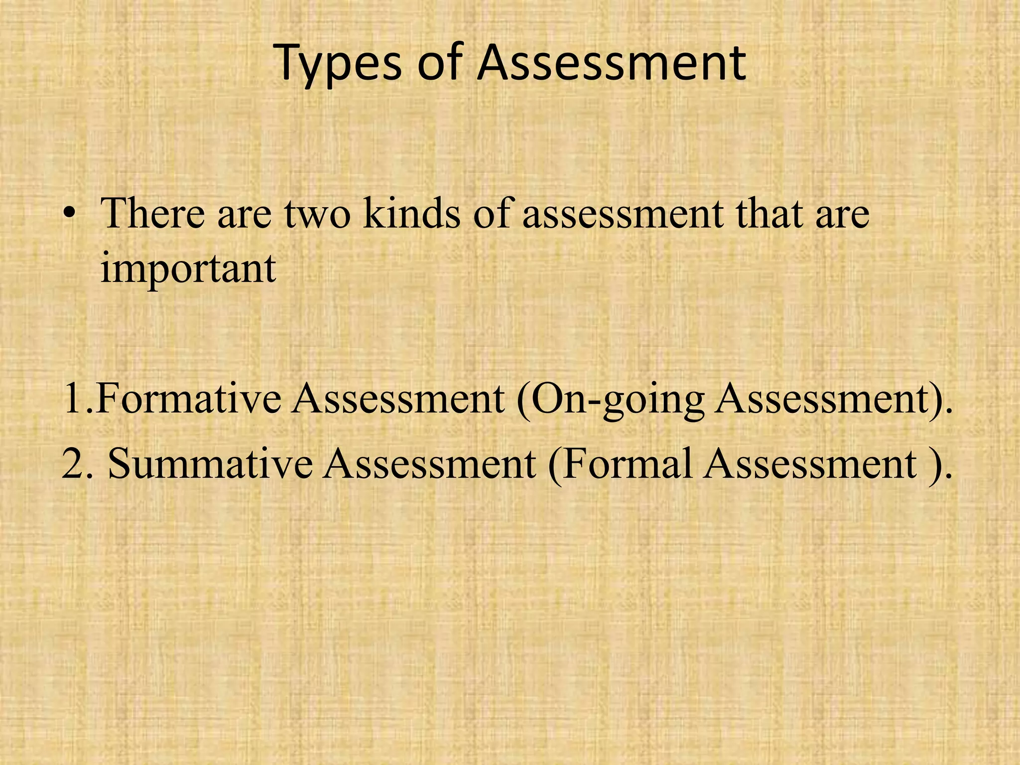 Assessment and evaluation | PPT