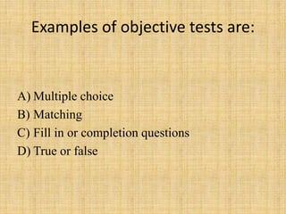 Assessment and evaluation | PPT