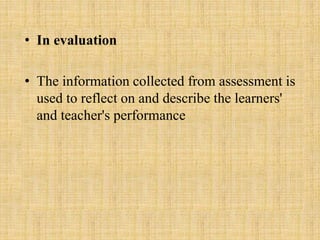 Assessment and evaluation | PPTX