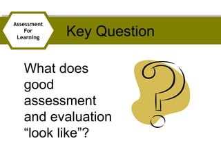 Assessment and evaluation | PPT