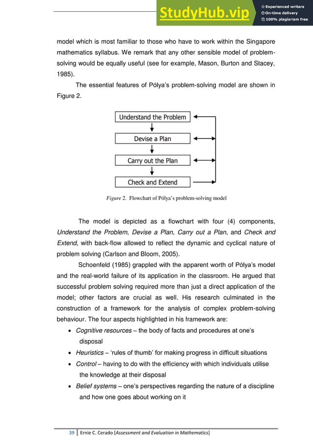 Assessment And Evaluation In Mathematics A Compilation | PDF ...