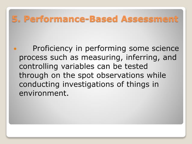 Assessment and Evaluation in Science | PPTX