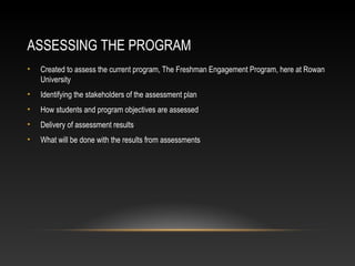 Assessment and evaluation of learning plan | PPT