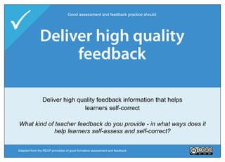 Assessment and Feedback printable cards | PDF