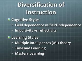 Assessment and individual differences | PPTX