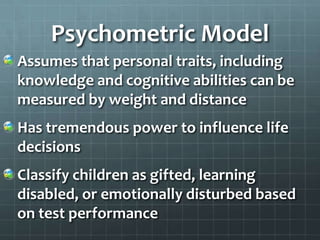 Assessment and individual differences | PPTX