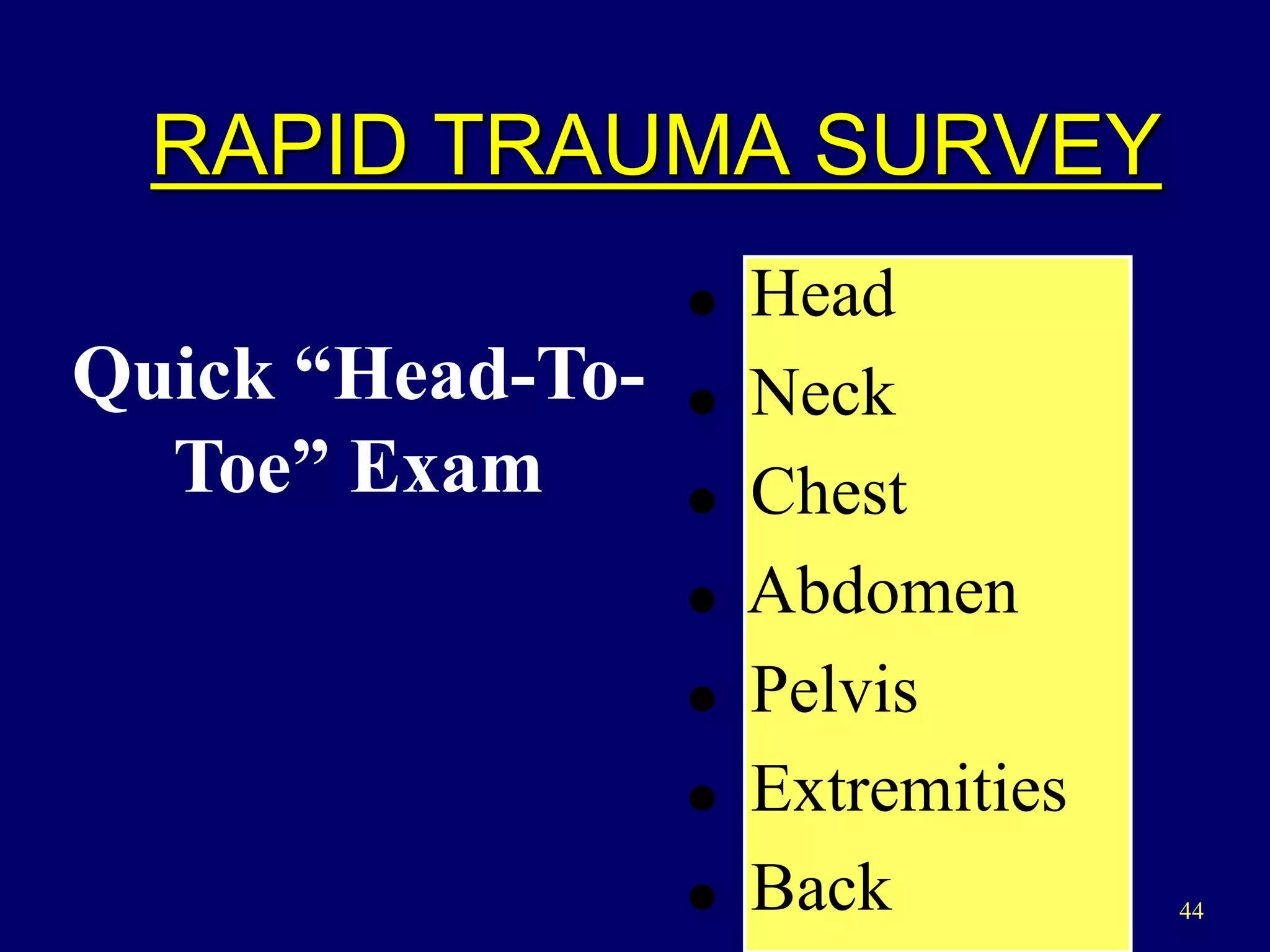 Assessment and initial management trauma patient | PPTX