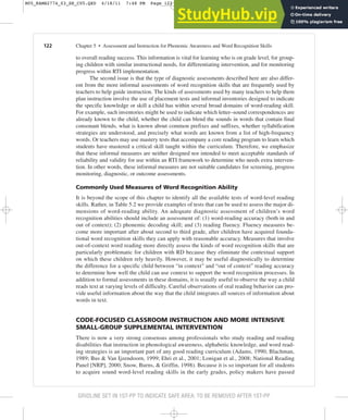 Assessment And Instruction For Phonemic Awareness And Word Recognition Skills | PDF