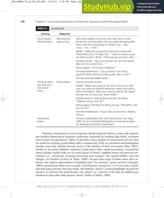 Assessment And Instruction For Phonemic Awareness And Word Recognition ...