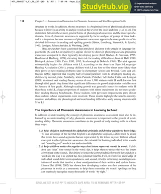 Assessment And Instruction For Phonemic Awareness And Word Recognition ...