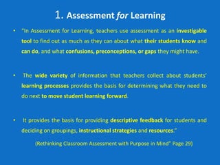 Assessment and learning | PPTX