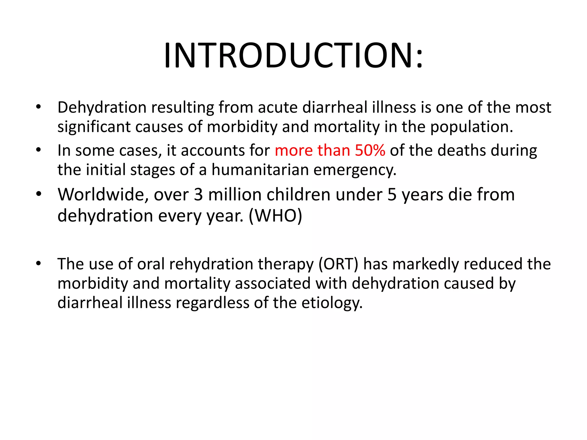Assessment and management of dehydration | PPTX