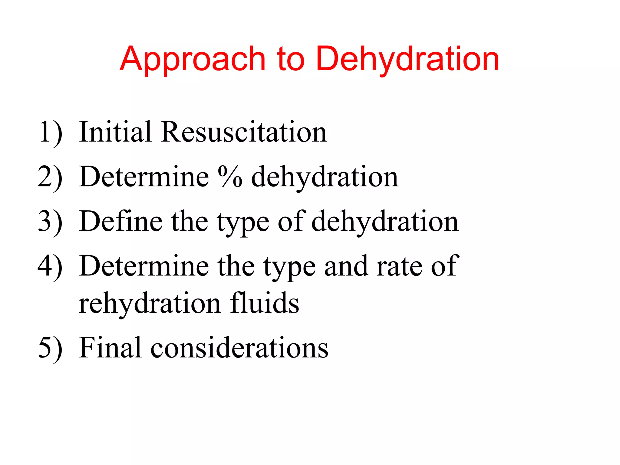 Assessment and management of dehydration | PPTX