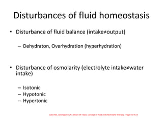 Assessment and management of dehydration | PPTX