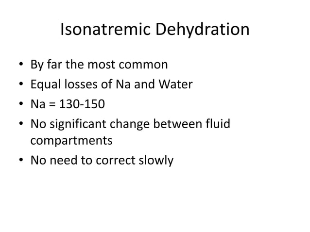 Assessment and management of dehydration | PPTX