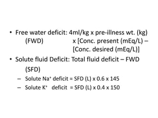 Assessment and management of dehydration | PPTX