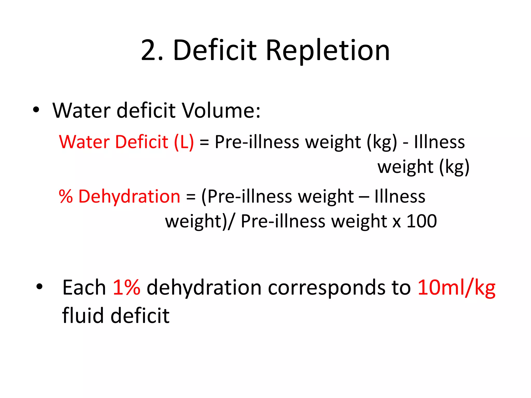 Assessment and management of dehydration siddarth mahajan | PPTX