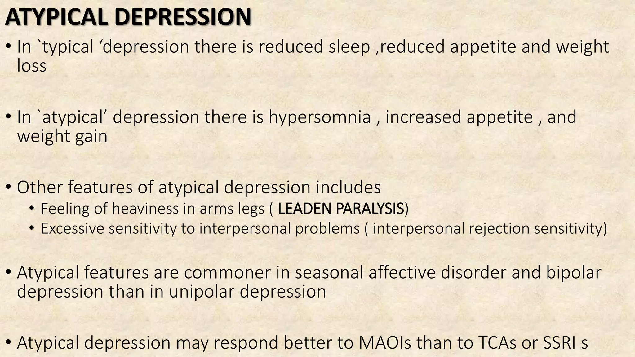 Assessment and management of depression | PPTX
